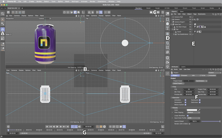 An Introduction to Cinema 4D Lite: Cinema 4D Tutorial