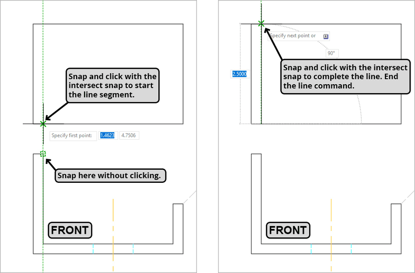 Object Snap Tracking: AutoCAD Tutorial