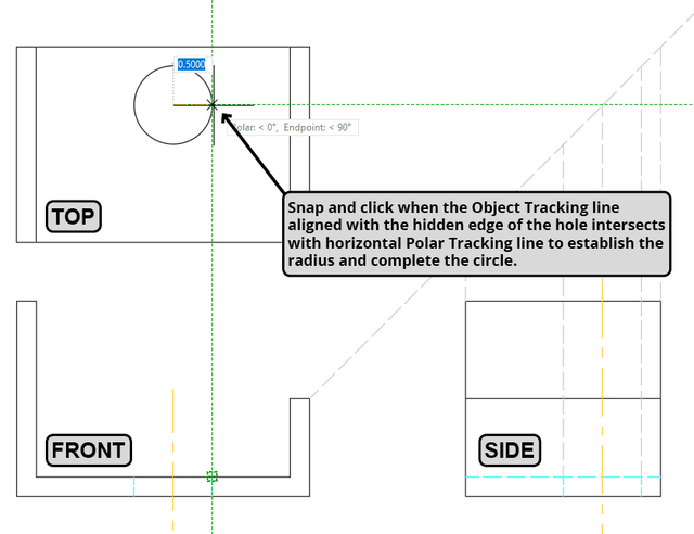 Object Snap Tracking: AutoCAD Tutorial