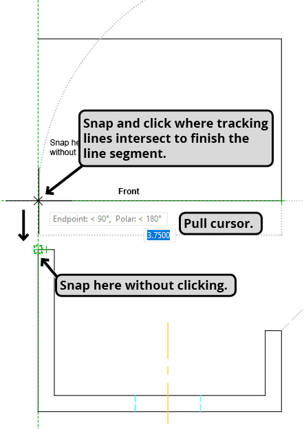 Object Snap Tracking: AutoCAD Tutorial
