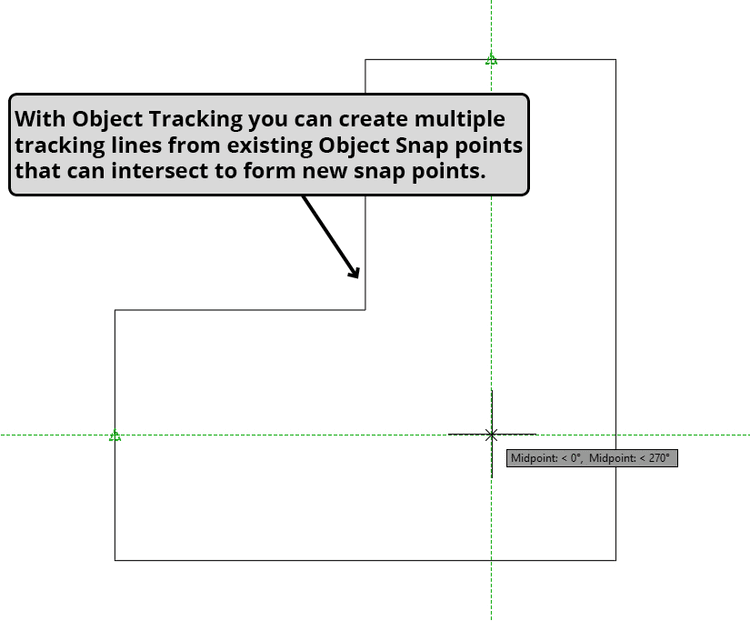Object Snap Tracking: AutoCAD Tutorial