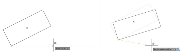 The Reference Option Part 1: The Rotate Tool: AutoCAD Tutorial