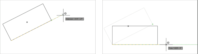 The Reference Option Part 1: The Rotate Tool: AutoCAD Tutorial