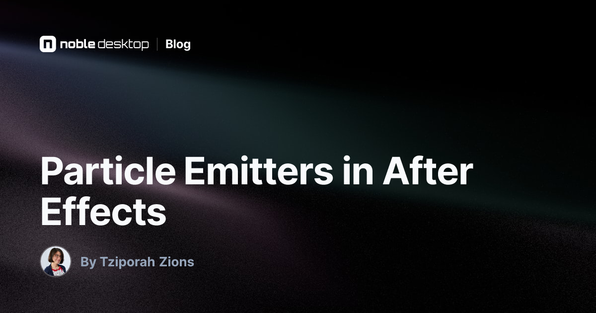 After Effects: Particle Emitters Tutorial