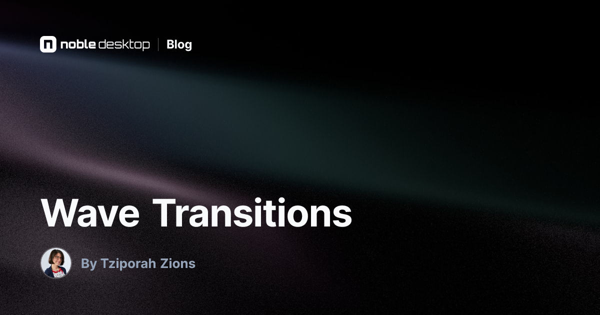 Wave Transitions in After Effects