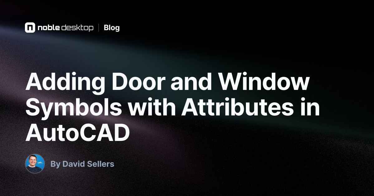 Adding Door and Window Symbols with Attributes in AutoCAD