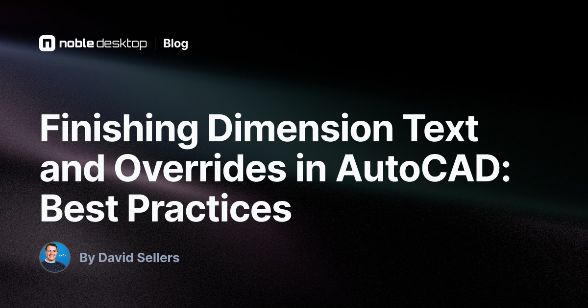 Finishing Dimension Text and Overrides in AutoCAD