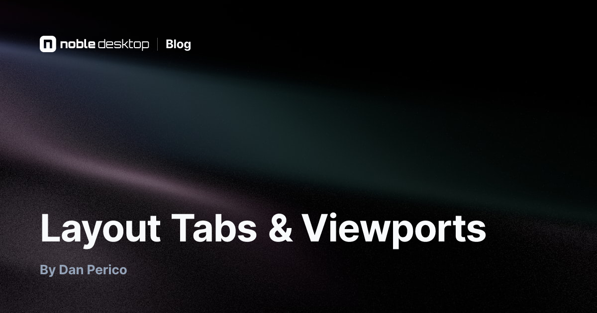 Layout Tabs & Viewports: AutoCAD Tutorial