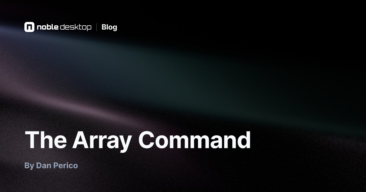 The Array Command: AutoCAD Tutorial