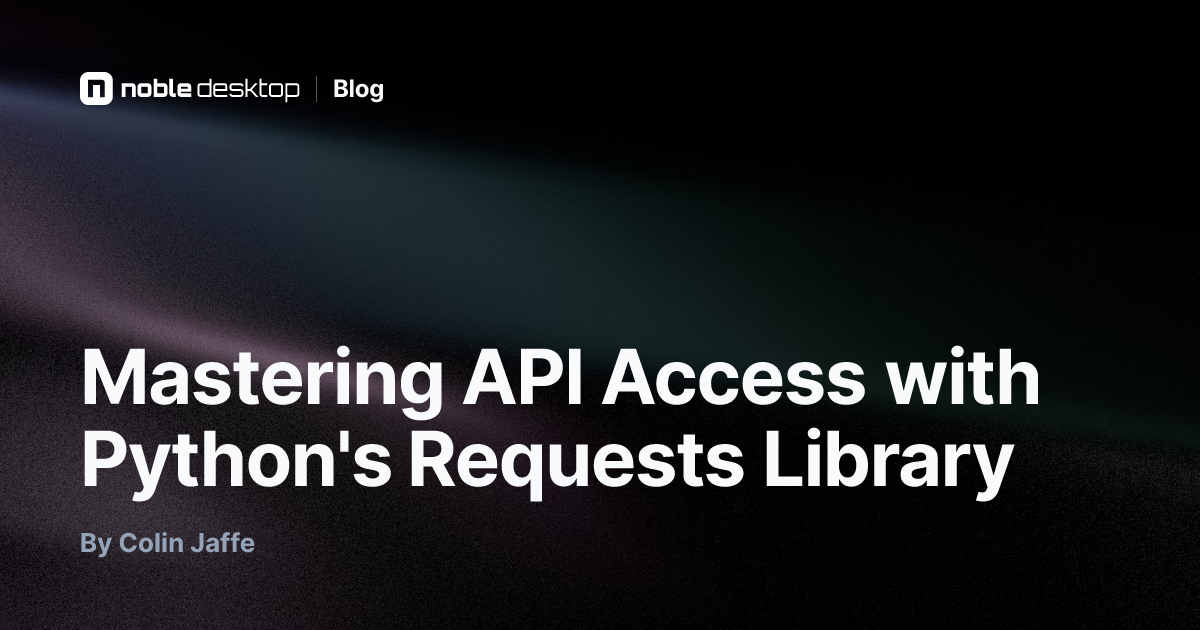 Mastering API Access with Python's Requests Library — Data Science