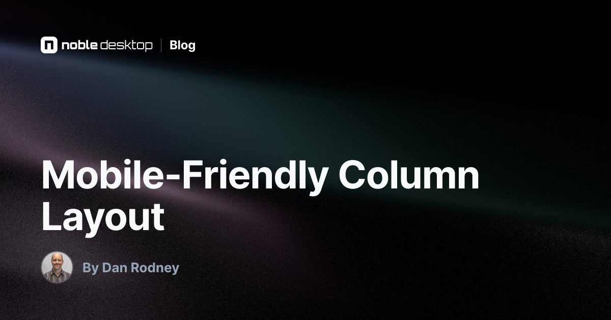 Mobile-Friendly Column Layout: HTML Email Tutorial