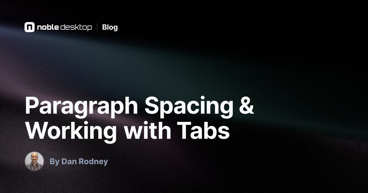 Paragraph Spacing & Working with Tabs: InDesign Tutorial