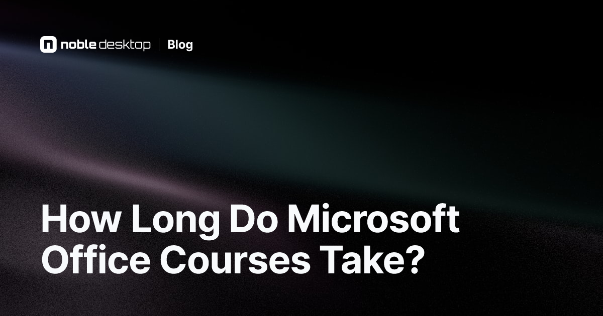 How Long Does It Take to Learn Microsoft Office Completely?