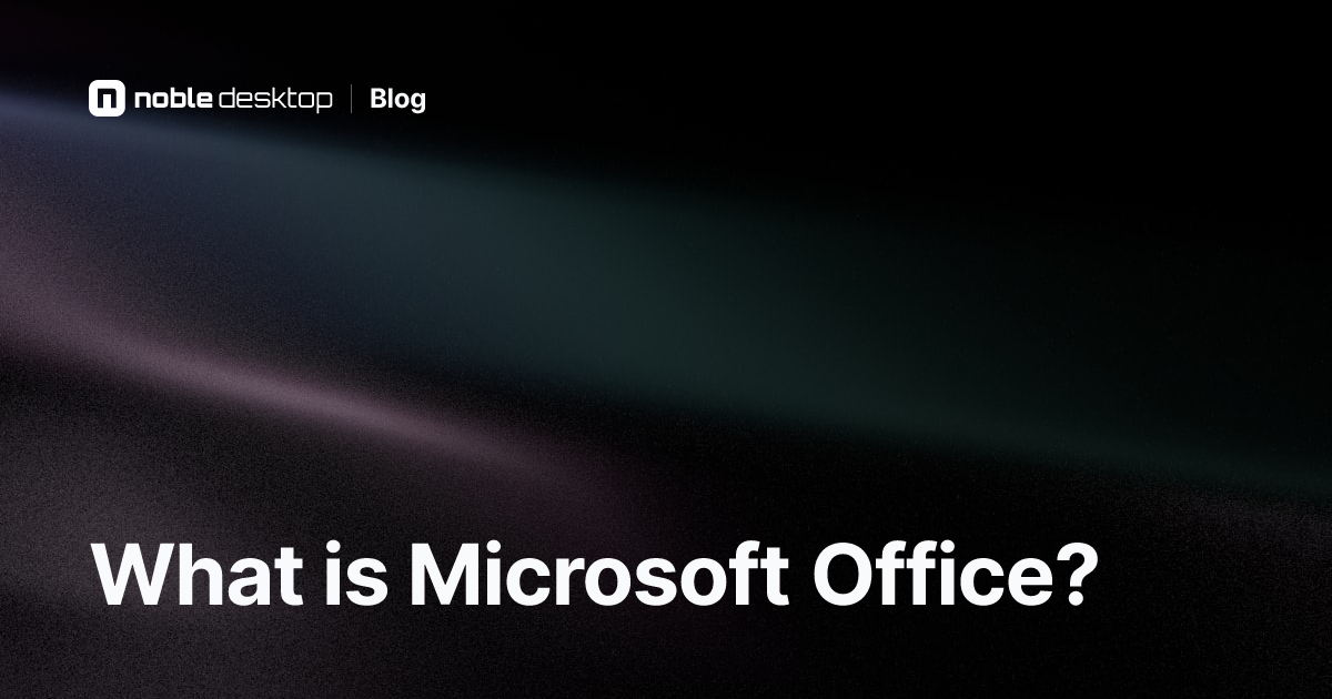 What is Microsoft Office used for?