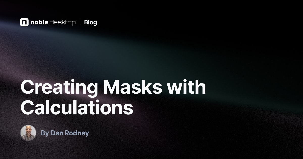 Creating Masks with Calculations: Photoshop Tutorial