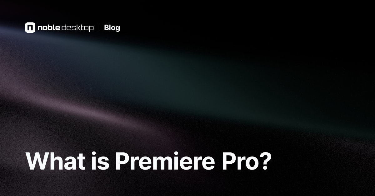 What is Premiere Pro used for?