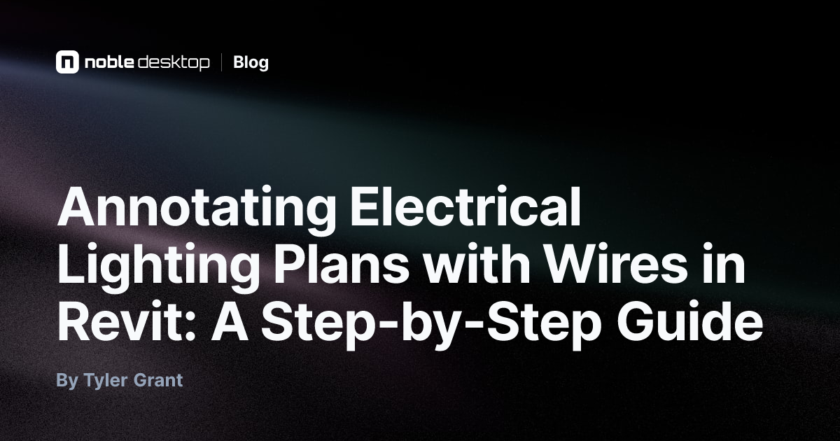 Annotating Electrical Lighting Plans with Wires in Revit