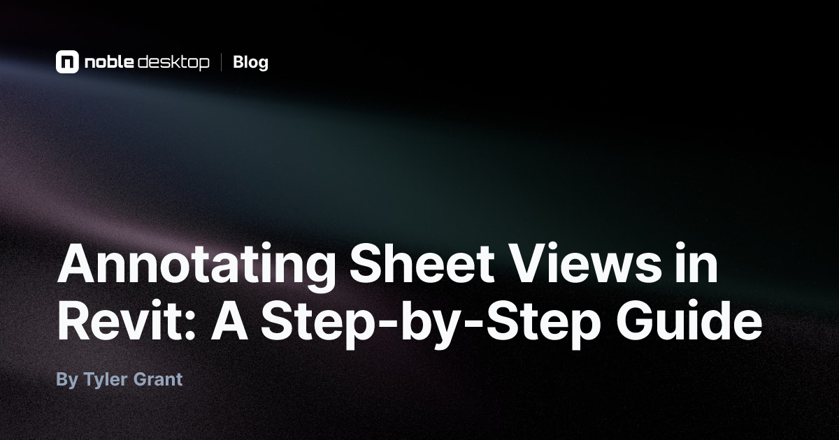 Annotating Sheet Views in Revit: A Step-by-Step Guide — Revit MEP