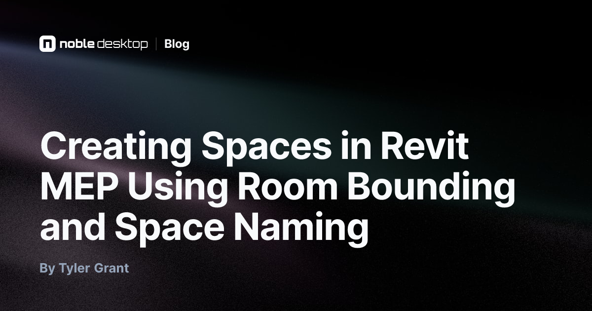 Creating Spaces in Revit MEP with Room Bounding and Space