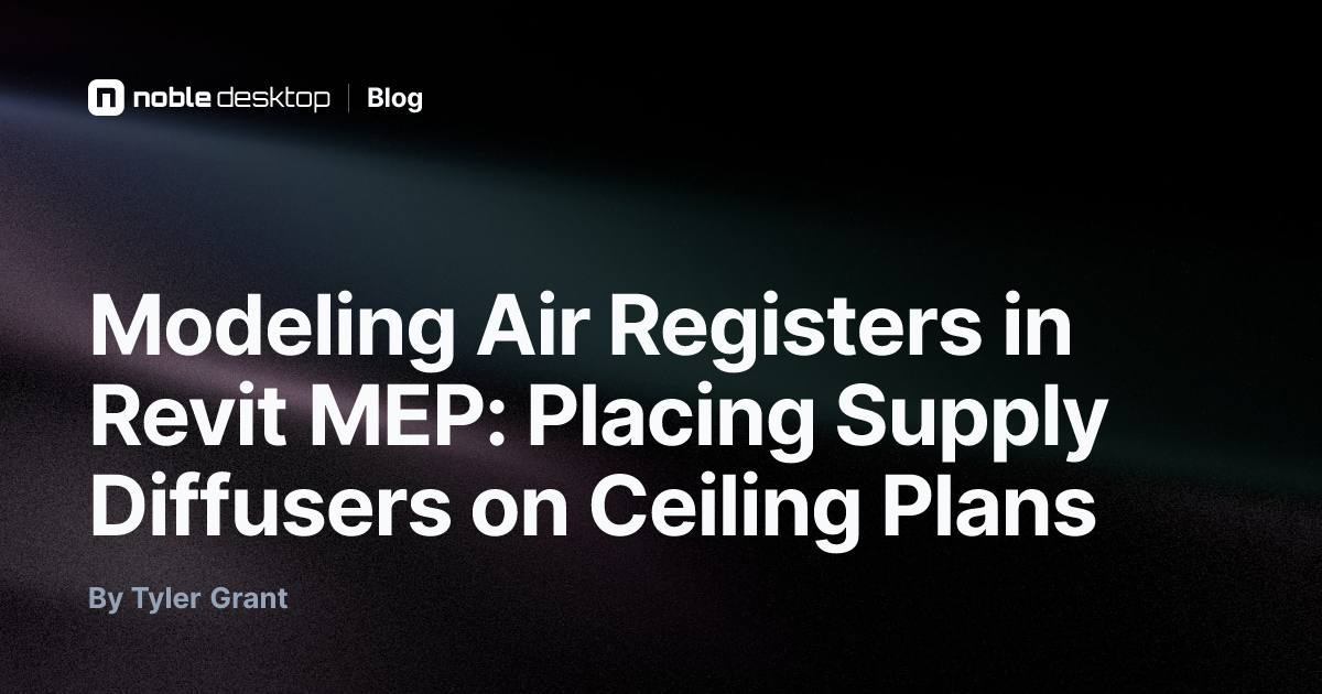 Modeling Air Registers in Revit MEP