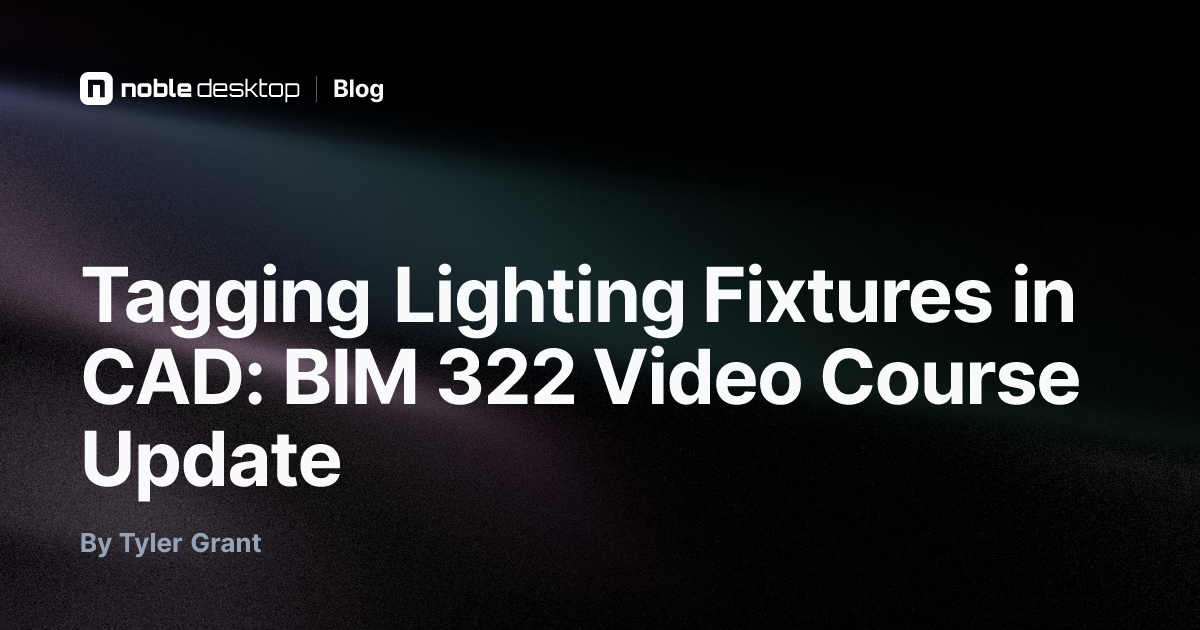 Tagging Lighting Fixtures in CAD