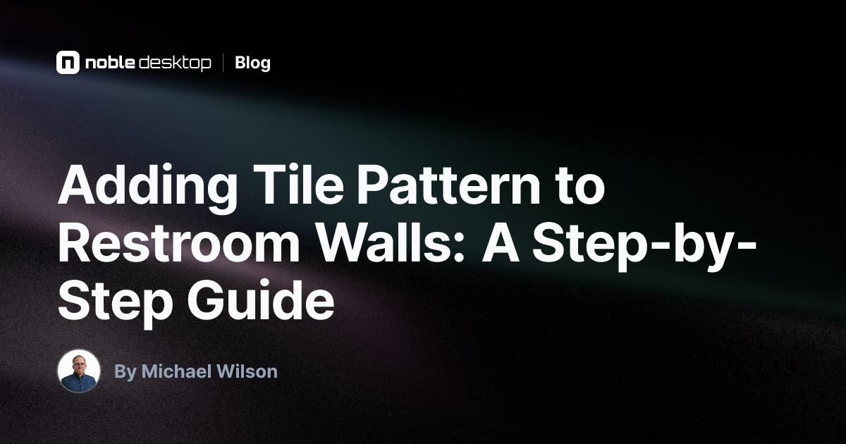 Adding Tile Pattern to Restroom Walls: A Step-by-Step Guide — Revit