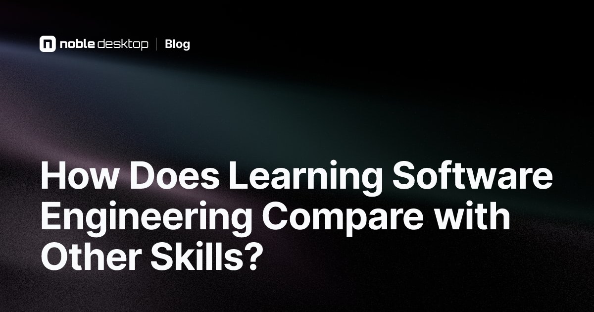 Compare Software Engineering with Other Skills
