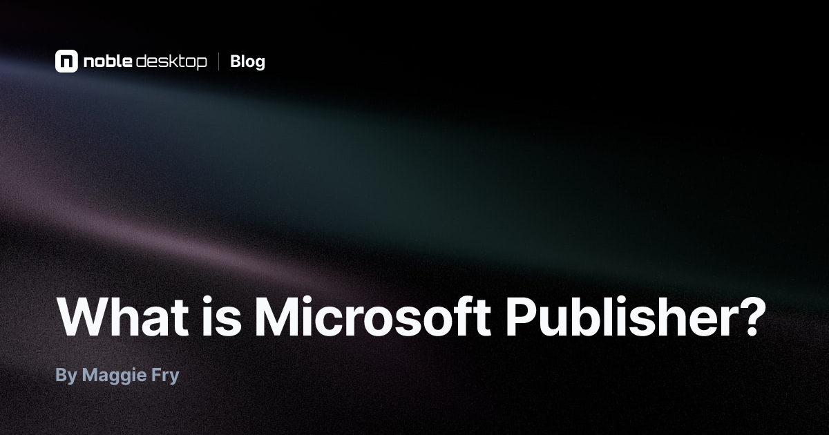 What is Microsoft Publisher? — Microsoft Office